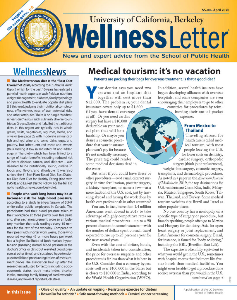 April 2020 Issue - Wellness Letter