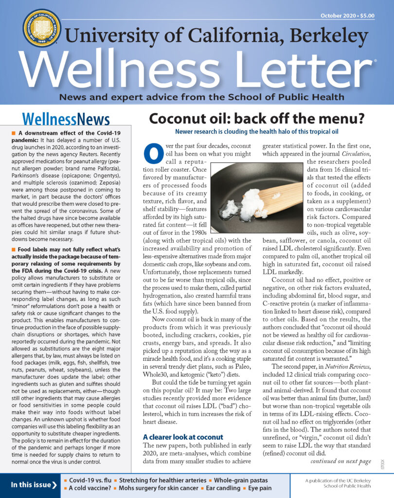 October 2020 Issue - Wellness Letter