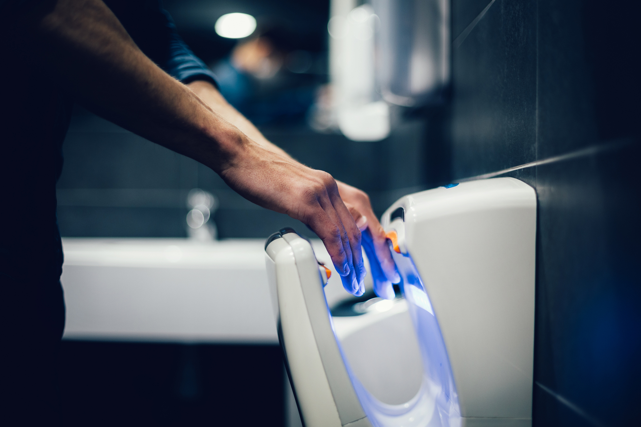 Restroom Hand Dryers: Does the Blue Glow Mean Anything? - Wellness Letter